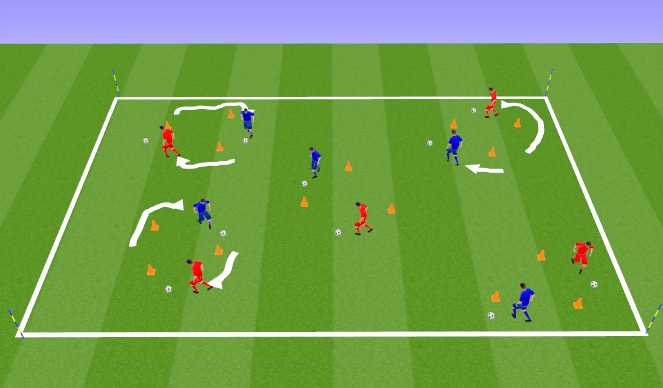 Football/Soccer: Dinosaurs V Cavemen (Technical: Dribbling and RWB ...