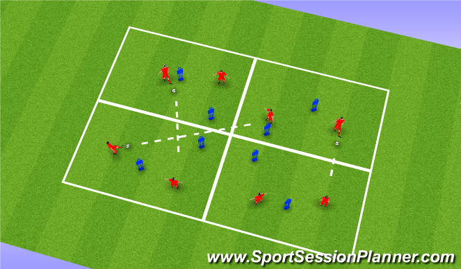 Football/Soccer: team shape vs u18s (Tactical: Positional understanding ...