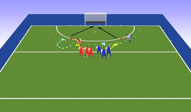 Hockey: Reverse stick scoring (Technical: carrying, Under 10s)