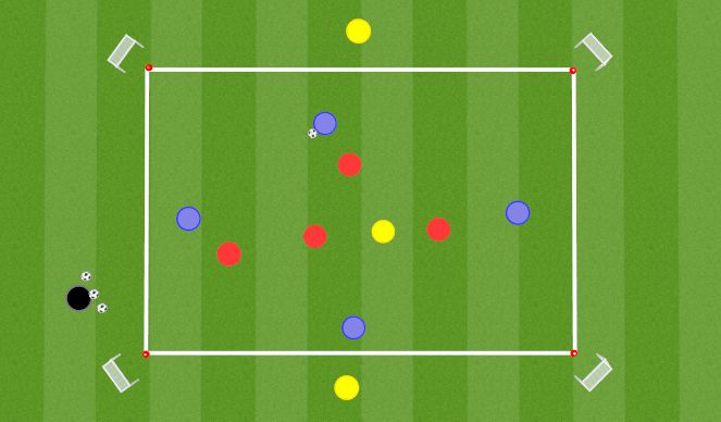 Football/Soccer: Medium Group Games 3 (Tactical: Switching play, Difficult)