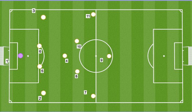 Football/Soccer: 1-4-1-4-1 formation (Tactical: Full game form, Academy Sessions)