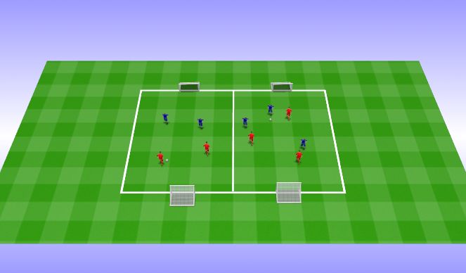 Football/Soccer: U4-U10 Passing / Small Sided Games (Technical: Passing & Receiving , Beginner)