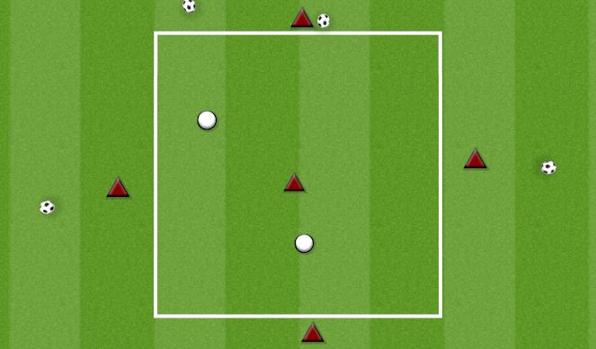 Football/Soccer: RONDO: 4V2+1 (Tactical: Possession, Moderate)