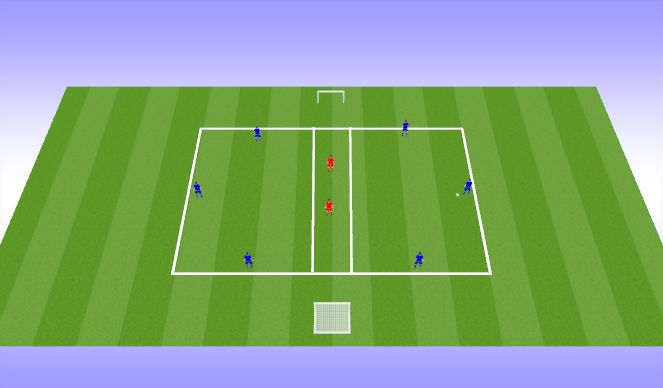 Football/Soccer: Rondo 4v1 Transition (Tactical: Possession, Beginner)