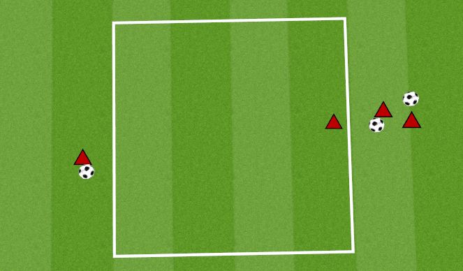 Football/Soccer: 1V1 BOX (Technical: Dribbling and RWB, Moderate)