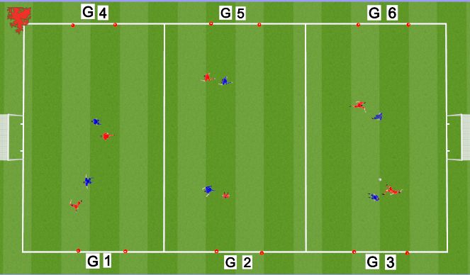 Football/Soccer: 6 Goal - spreading out and finding space (Technical ...