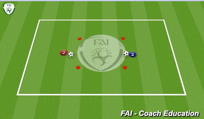 Football/Soccer: Chase - warmup game (Technical: Turning, Academy Sessions)