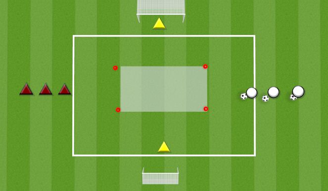 Football/Soccer: 1V1 TO TWO GOALS LATERAL (Technical: Dribbling and RWB ...