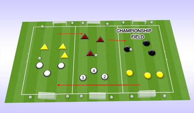 Football/Soccer: 3v3 CHAMPIONSHIP LADDER (Small-Sided Games, Moderate)