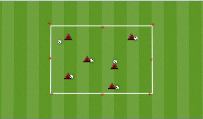 Football/Soccer: DRIBBLING #2 (Technical: Dribbling and RWB, Moderate)