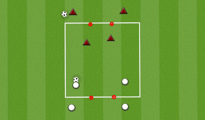 Football/Soccer: DEFENDING 2V2 (Tactical: Defensive principles, Moderate)