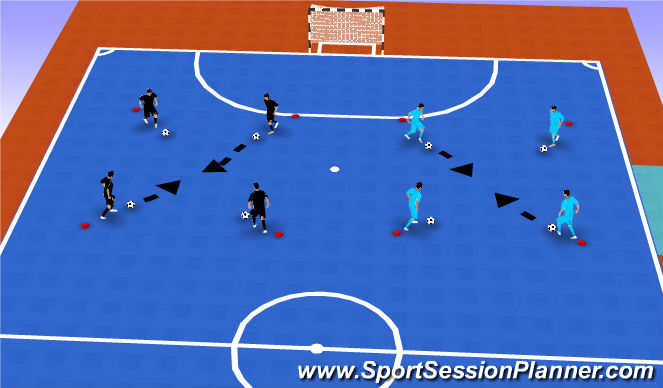 Futsal: Dribble Boxes (Technical: Ball Control, Junior)