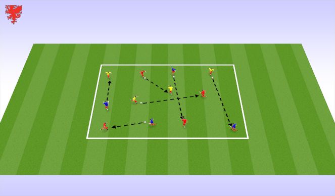 Football/Soccer: Dribbling and passing U9s (Technical: Ball Control ...
