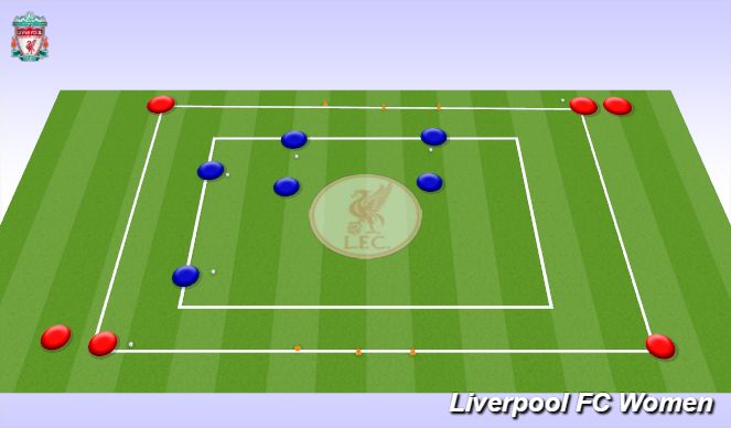 Football/Soccer: Run, dribble pass warm up. (Technical: Dribbling and ...