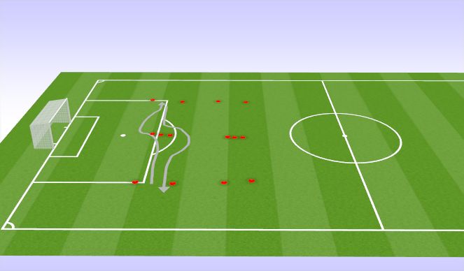Football/Soccer: Dribbling 1v1 (Technical: Dribbling and RWB, Beginner)
