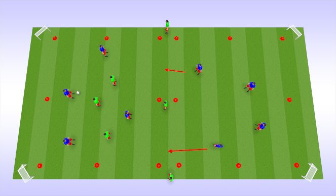 Football/Soccer: Transitions (Academy: Counter/Reactive pressure, Moderate)