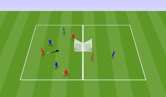 Football/Soccer: Switching play U12 / U13 (Tactical: Switching play, Moderate)