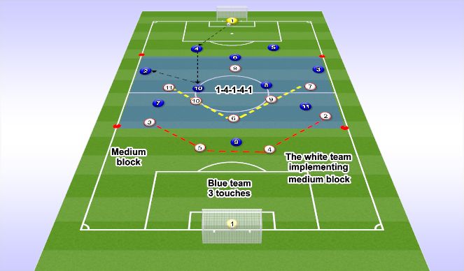 Football/Soccer: System of play (Tactical: Full game form, Moderate)