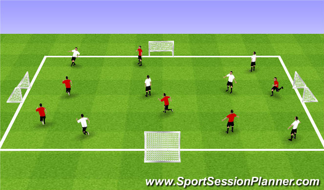 Football/Soccer: CG: 4 Goals (Small-Sided Games, Moderate)