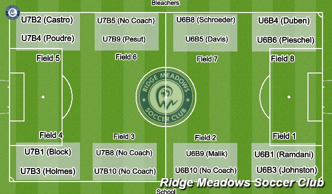 Football/Soccer: RMSC Fundamental Field Maps (Warm-ups, Academy Sessions)