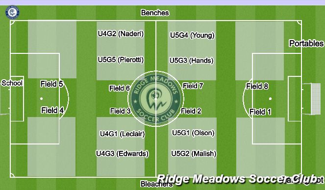 Football/Soccer: RMSC Fundamental Field Maps (Warm-ups, Academy Sessions)