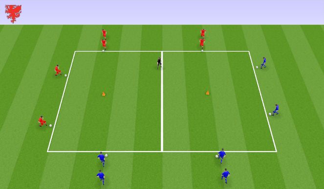Football/Soccer: Technical session - running with the ball (Technical ...
