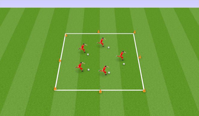Football/Soccer: U6 training (Functional: Midfielder, Beginner)