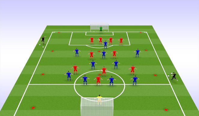 Football/Soccer: heading (Academy: Attacking transition game, Beginner)