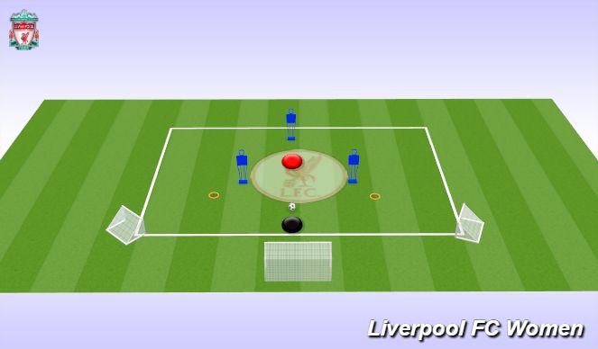 Football/Soccer: 121 passing triangles with hoops (Technical: Coerver ...