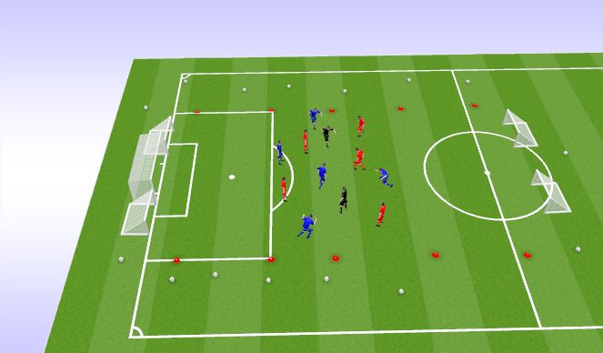 Football/Soccer: B License 1st Session: third man run (Technical ...