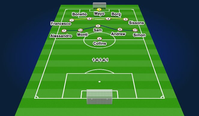 Football/Soccer: System (Tactical: Full game form, Moderate)