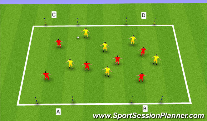 Football/Soccer: Switching game (Functional: Midfielder, Academy Sessions)