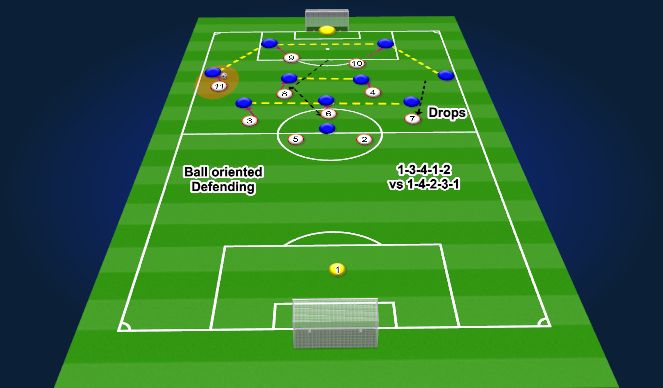 Football/Soccer: System of play (Tactical: Full game form, Moderate)
