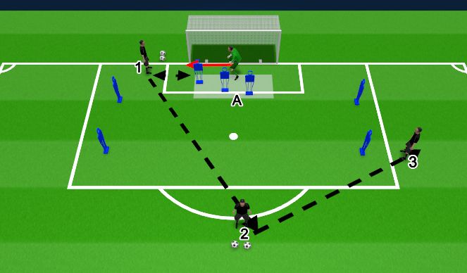 Football/Soccer: Situational Practices (Goalkeeping: 1 v 1, Difficult)