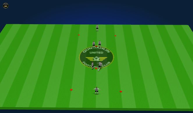 Football/Soccer: Passing pattern - "open up when playing back ...