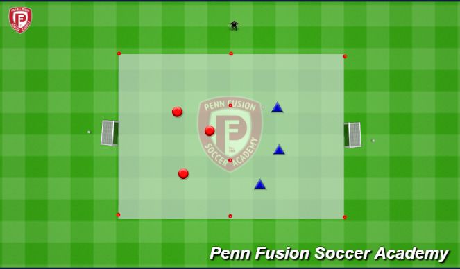 Football/Soccer: Defending 2v2/3v3 (Tactical: Defensive principles, Academy Sessions)