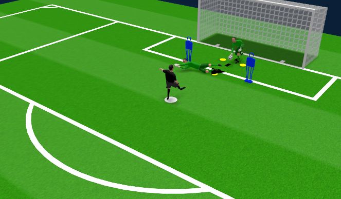 Football/Soccer: TH Technical Session (Goalkeeping: 1 v 1, Moderate)