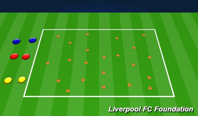 Football/Soccer: Find the spot invasion game (Physical: Speed, Academy ...