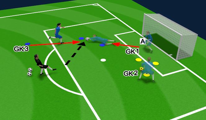 Football/Soccer: NUFC Foundation ETC -14 (Goalkeeping: 1 v 1, Moderate)