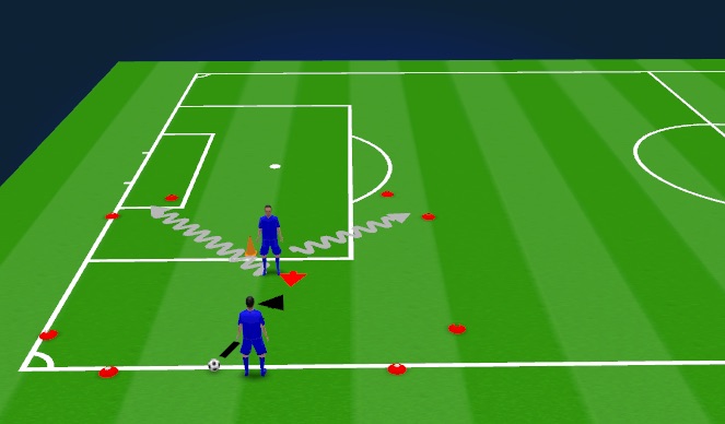 Football/Soccer: Indoor Placement #1 Running with the Ball and Breaking ...