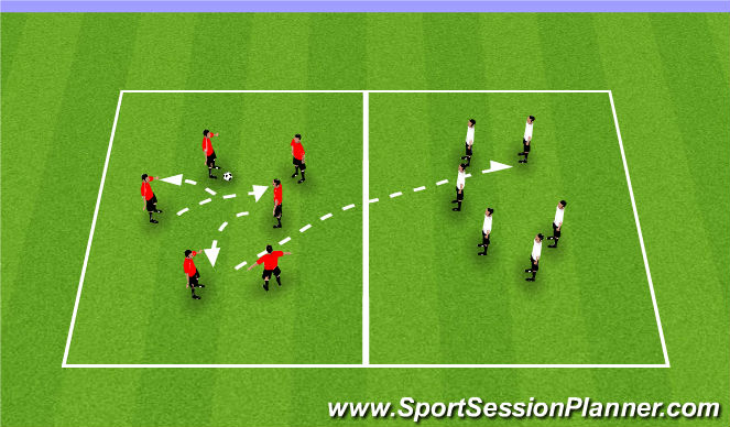 Football/Soccer: Warm up game (Warm-ups, Academy Sessions)